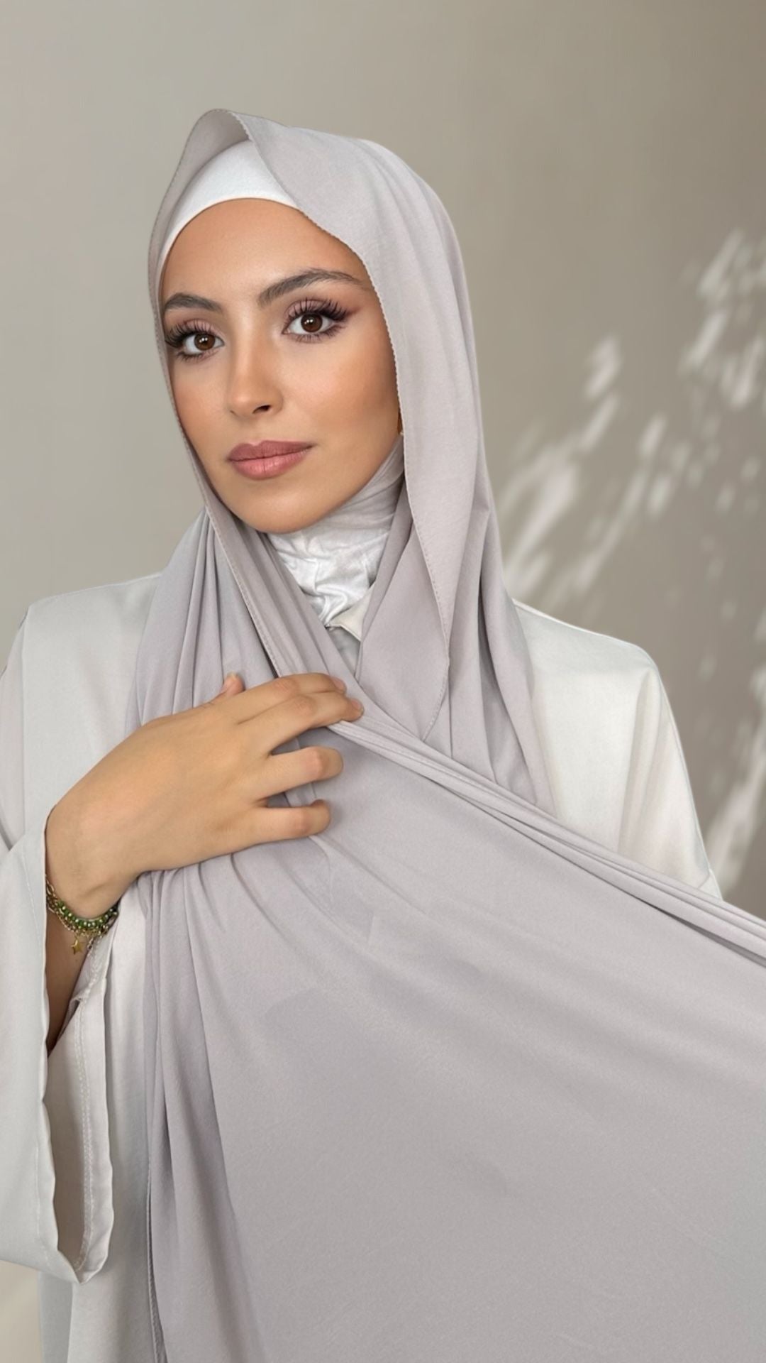 Slim Hijab grigio perla – Hijab Paradise